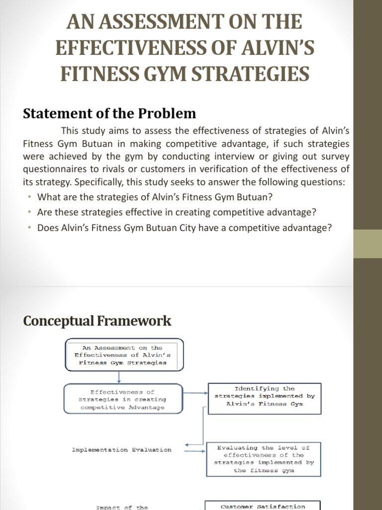 Alvin's Fitness Gym | PDF | Competitive Advantage | Physical Fitness