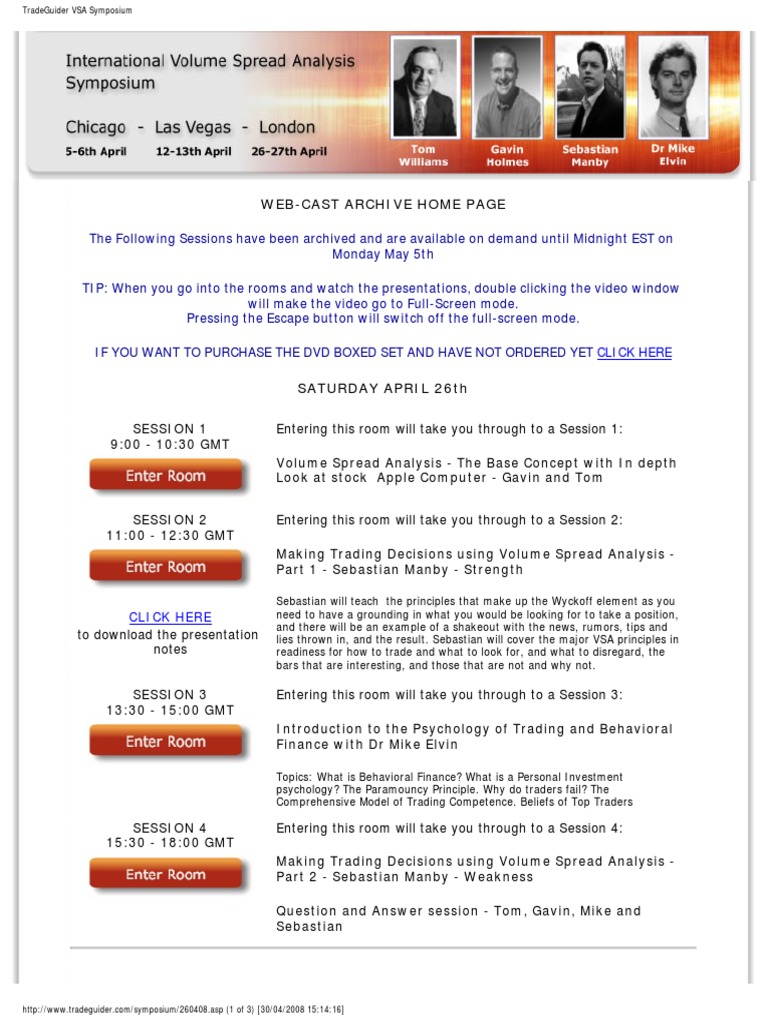 TradeGuider VSA Symposium Overview | PDF | Computing And Information ...