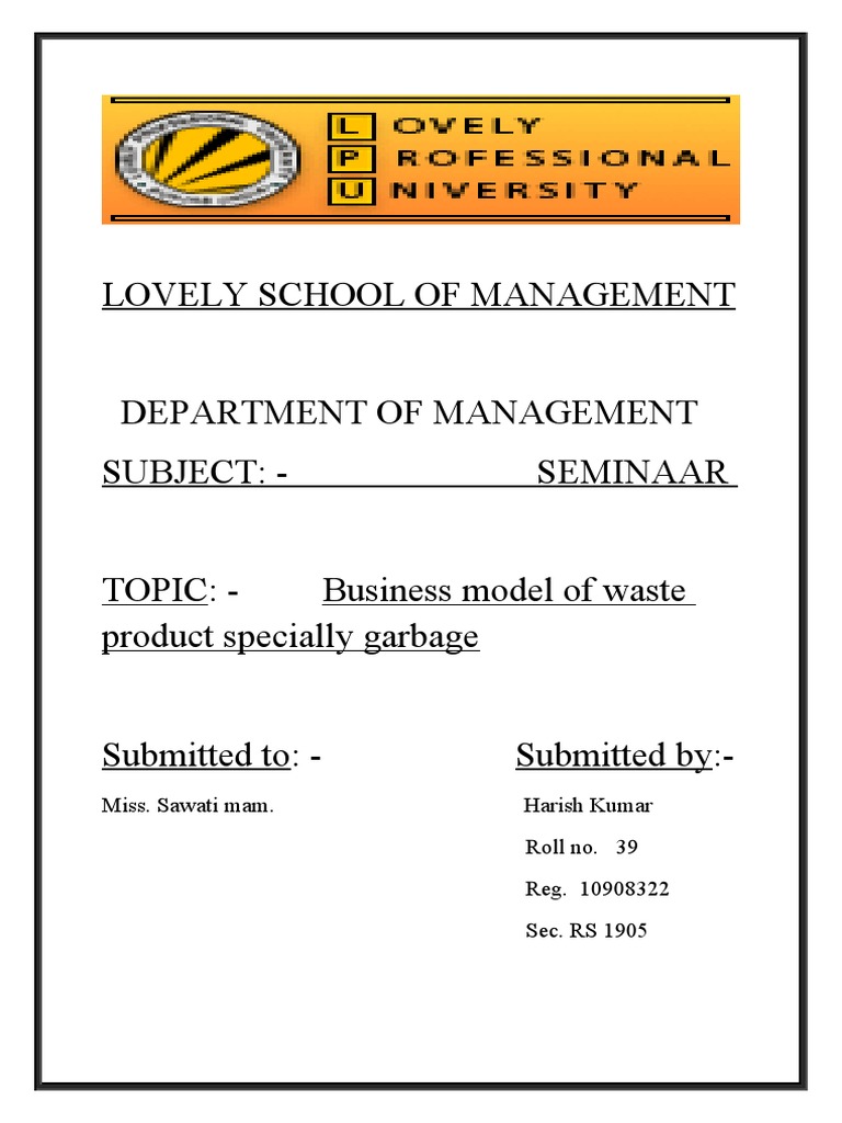 Garbage | PDF | Waste | Municipal Solid Waste