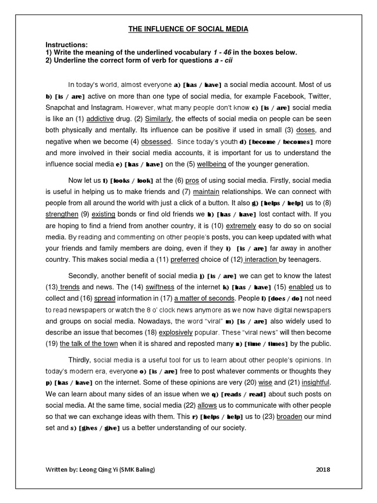 Social Media's Dual Impact on Youth | PDF | Social Media | Popular ...