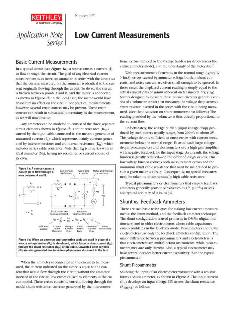 Low Curt MSM Nts App Note | PDF | Electric Current | Resistor