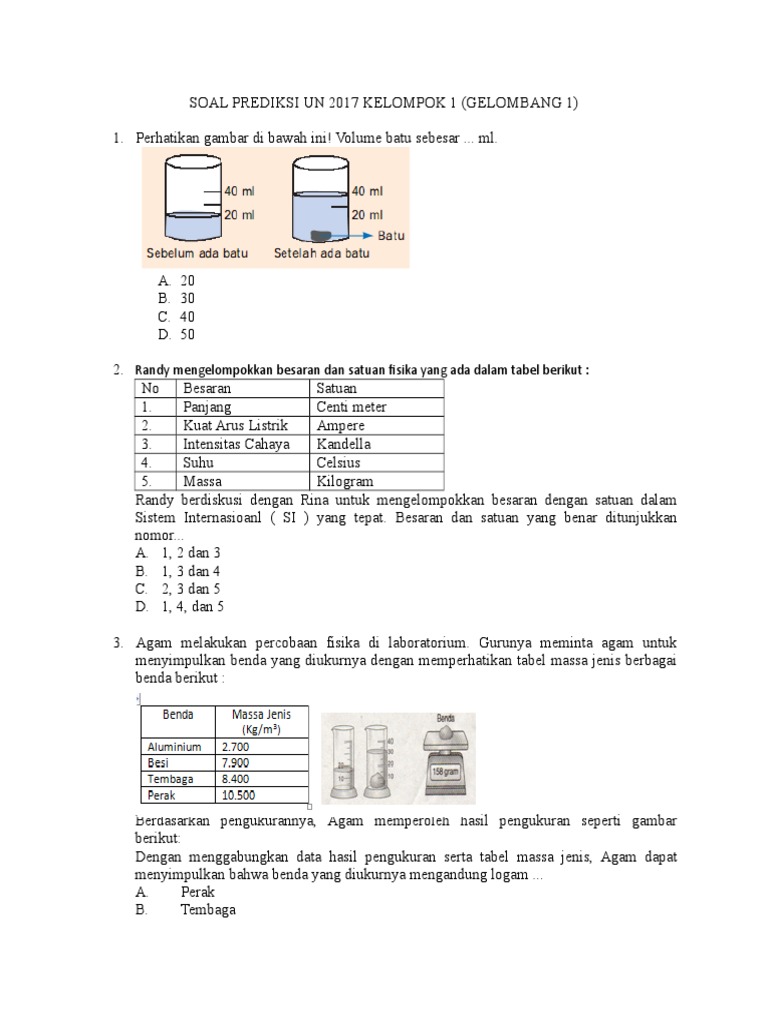 Soal Ipa Kel 1 | PDF