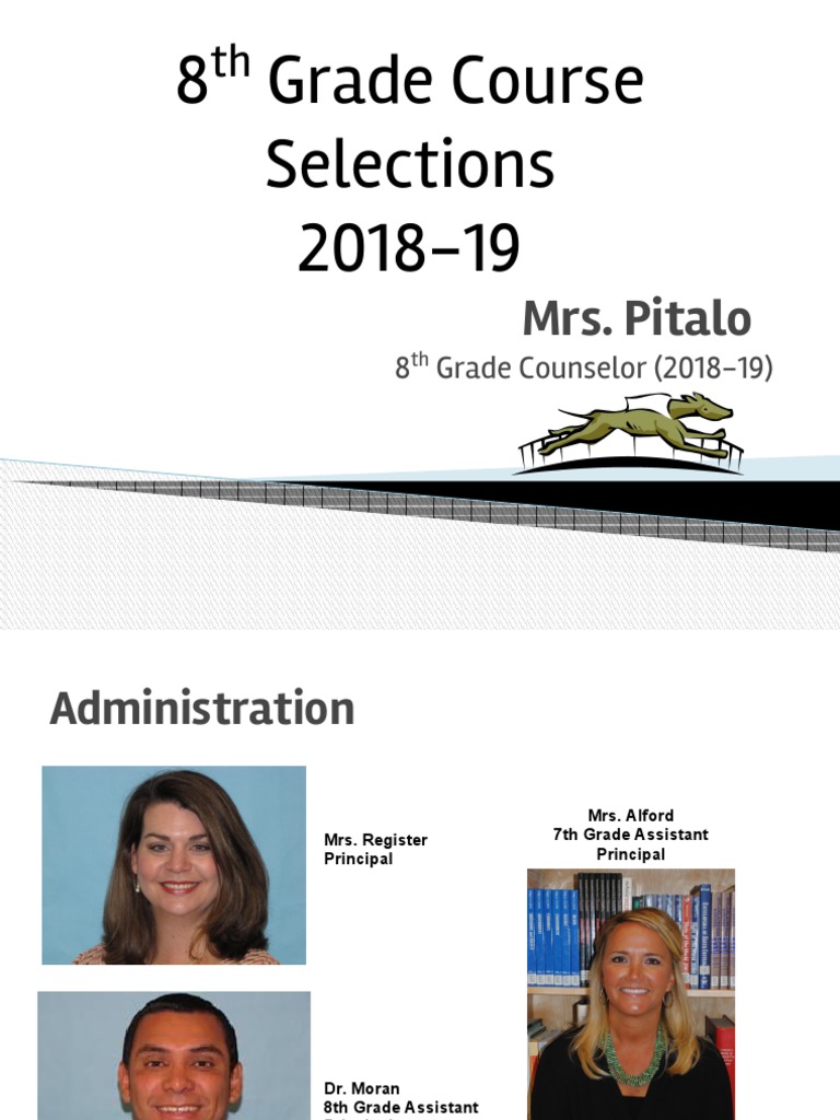 2018-19 8th Grade Course Selection Presentation | PDF | Academic Term ...