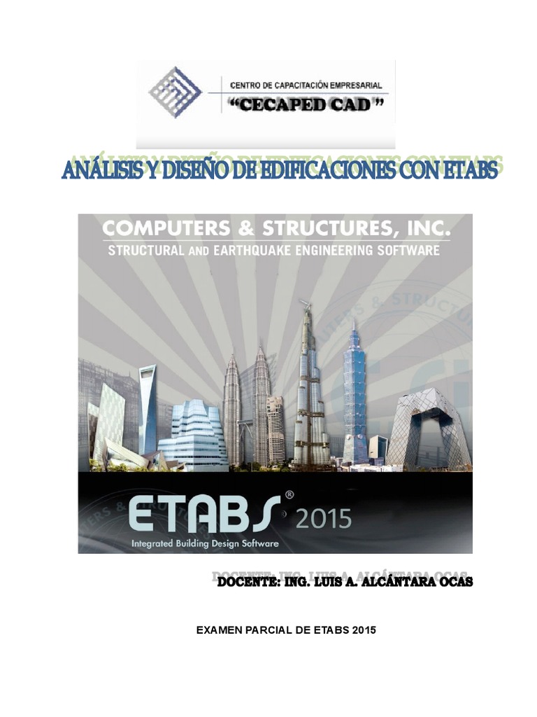 Etabs 2015 - Basico Examen Parcial | PDF