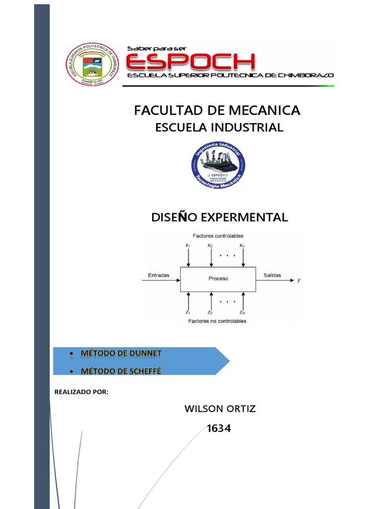 Método de Dunnet y Sheffe | PDF | Método científico | Estimador