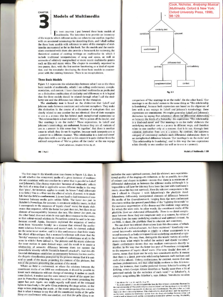 Nicholas Cook Analyzing Musical Multimedia PDF | PDF