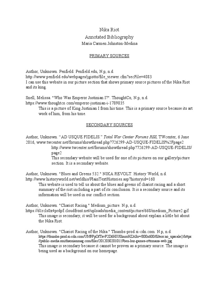 Nika Revolt Bibliography | PDF | Byzantine Empire