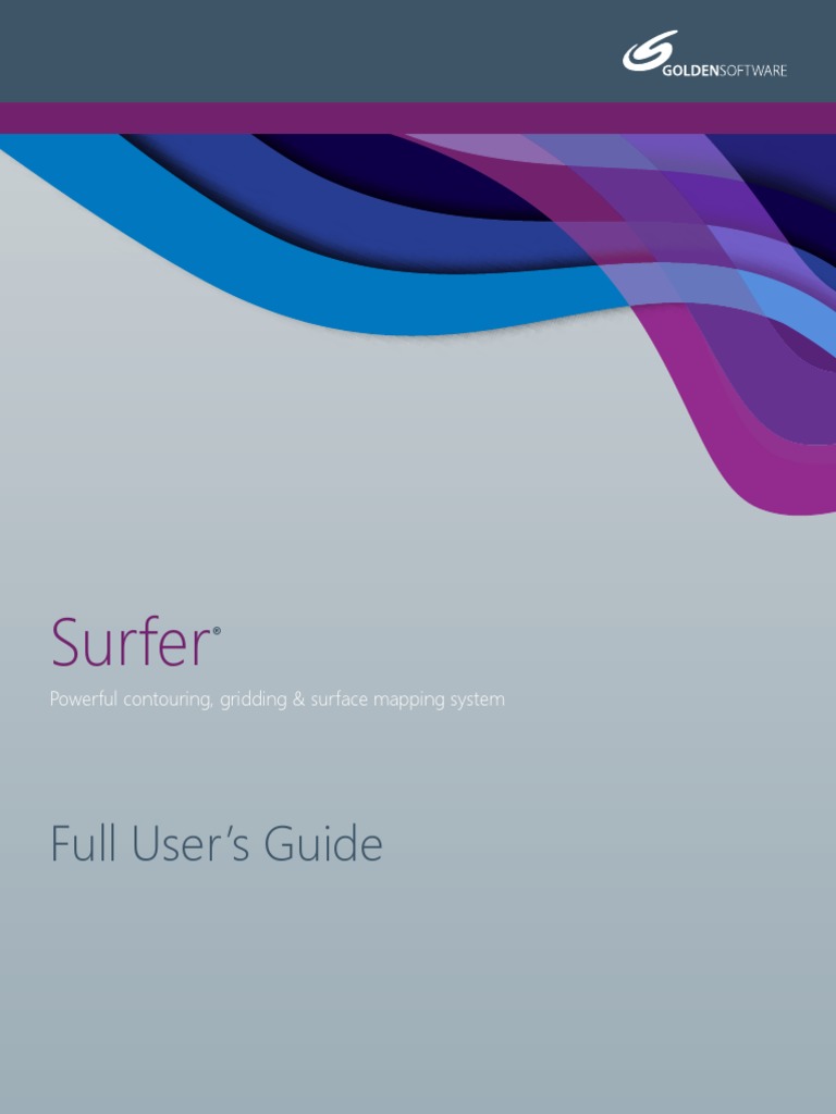 Golden Software Surfer v15 - User's Guide [Surfer15UsersGuide-eBook ...
