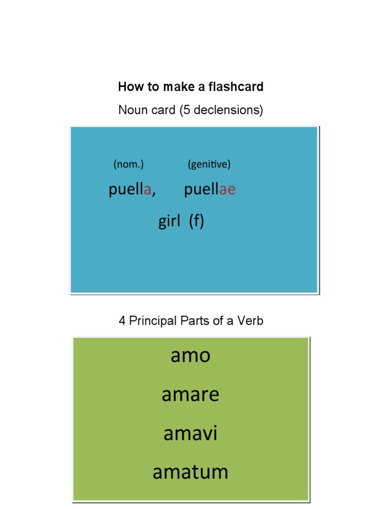 Flash Card Example | PDF