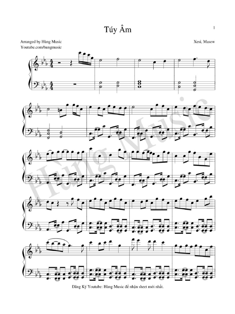 Túy Âm Sheet Piano | PDF