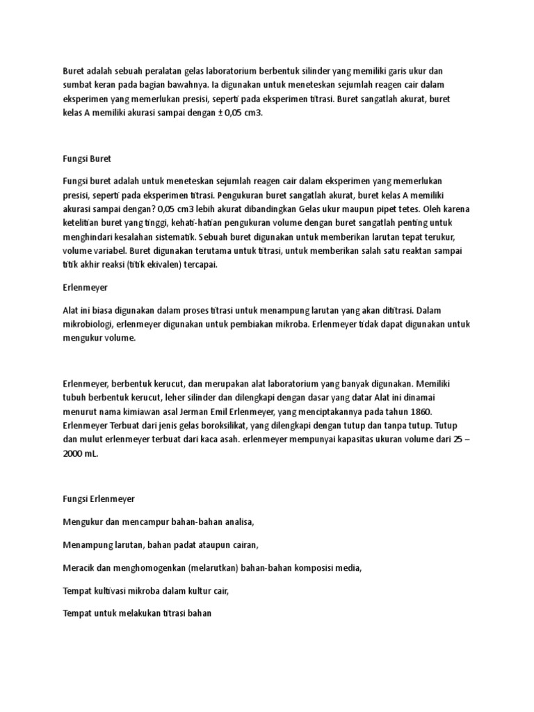 Buret Adalah Se | PDF