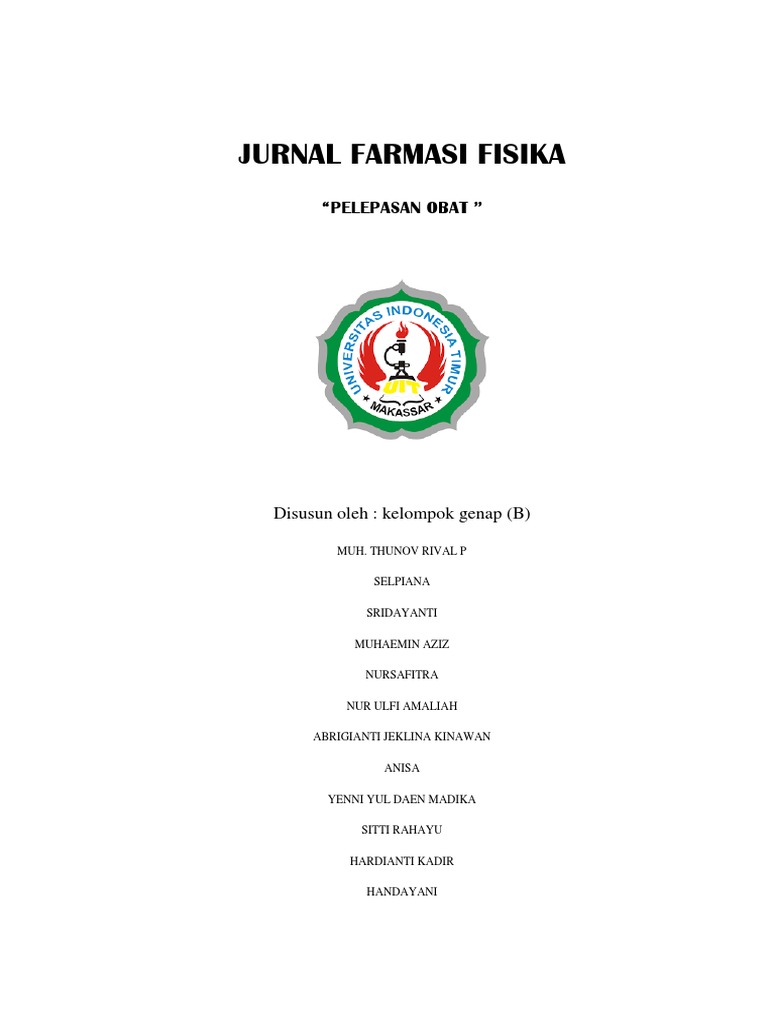 Pelepasan Obat | PDF