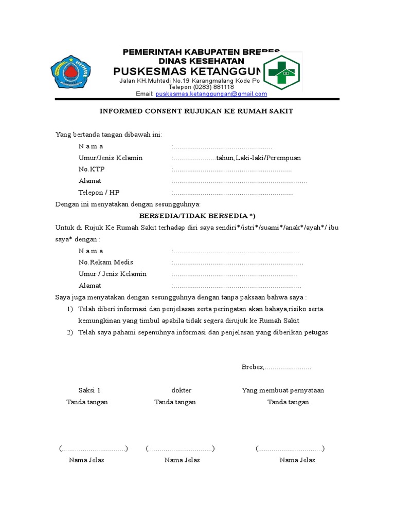 7.10.3.4 Informed Consent Rujukan | PDF