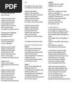 Peace in Christ Lyrics PDF | PDF | Religion & Spirituality