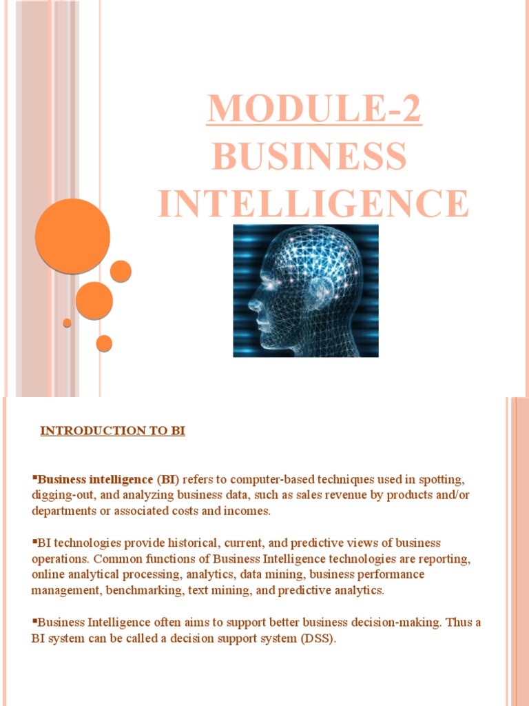Business Intelligence Module Overview | PDF | Business Intelligence ...