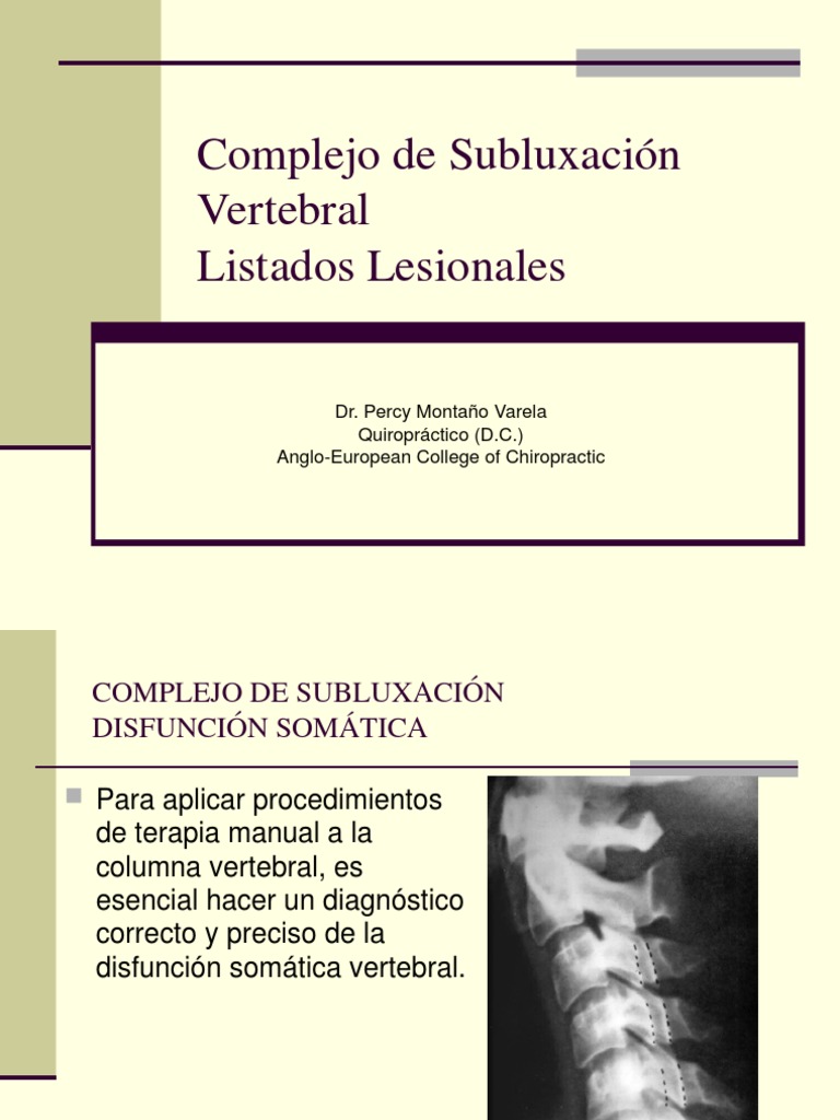 Complejo Subluxación | PDF | Dolor | Neurona motora