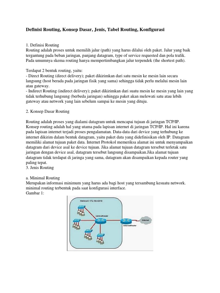 Definisi Routing | PDF