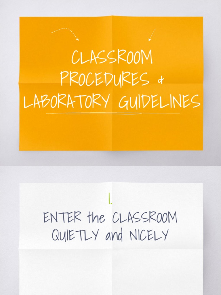 Classroom Procedures & Laboratory Guidelines | PDF | Blue | Color