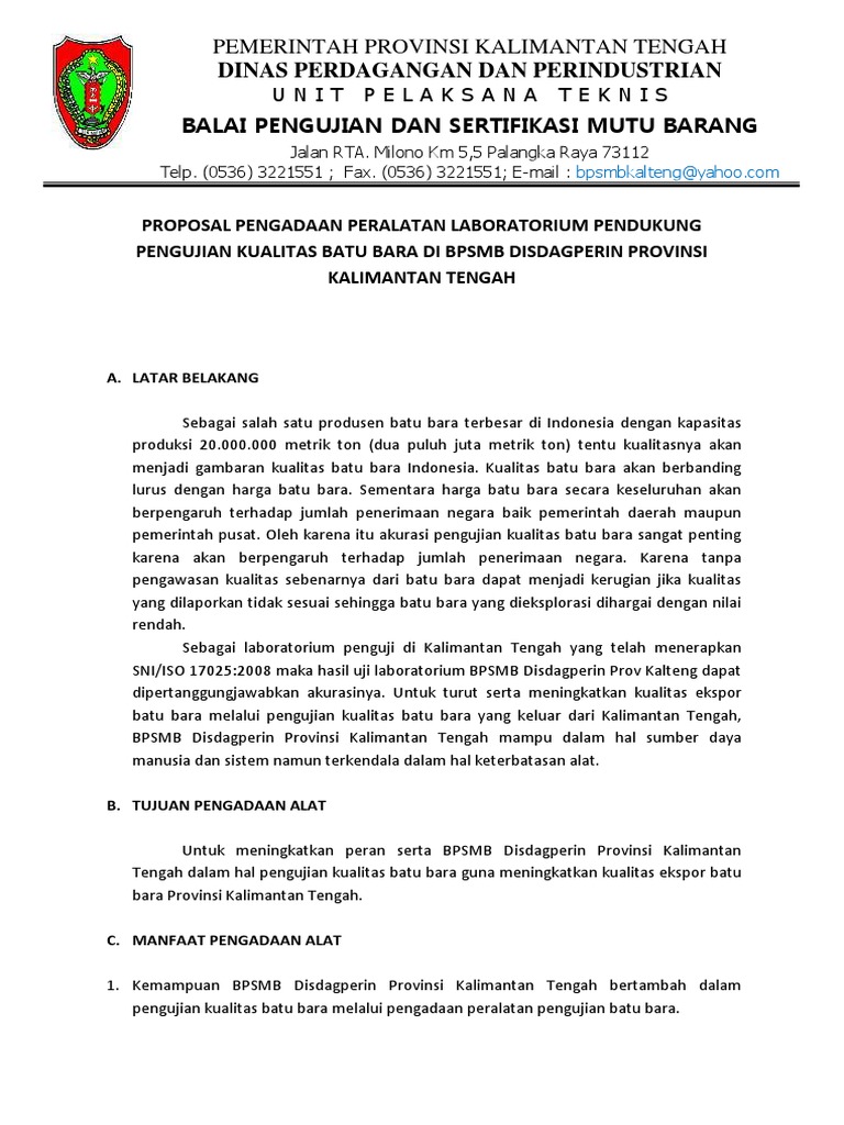 Proposal Batubara | PDF