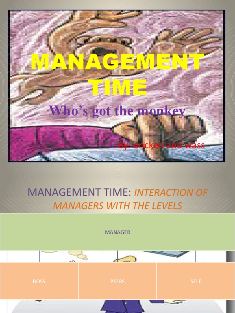 Management Time: Who's Got The Monkey | PDF