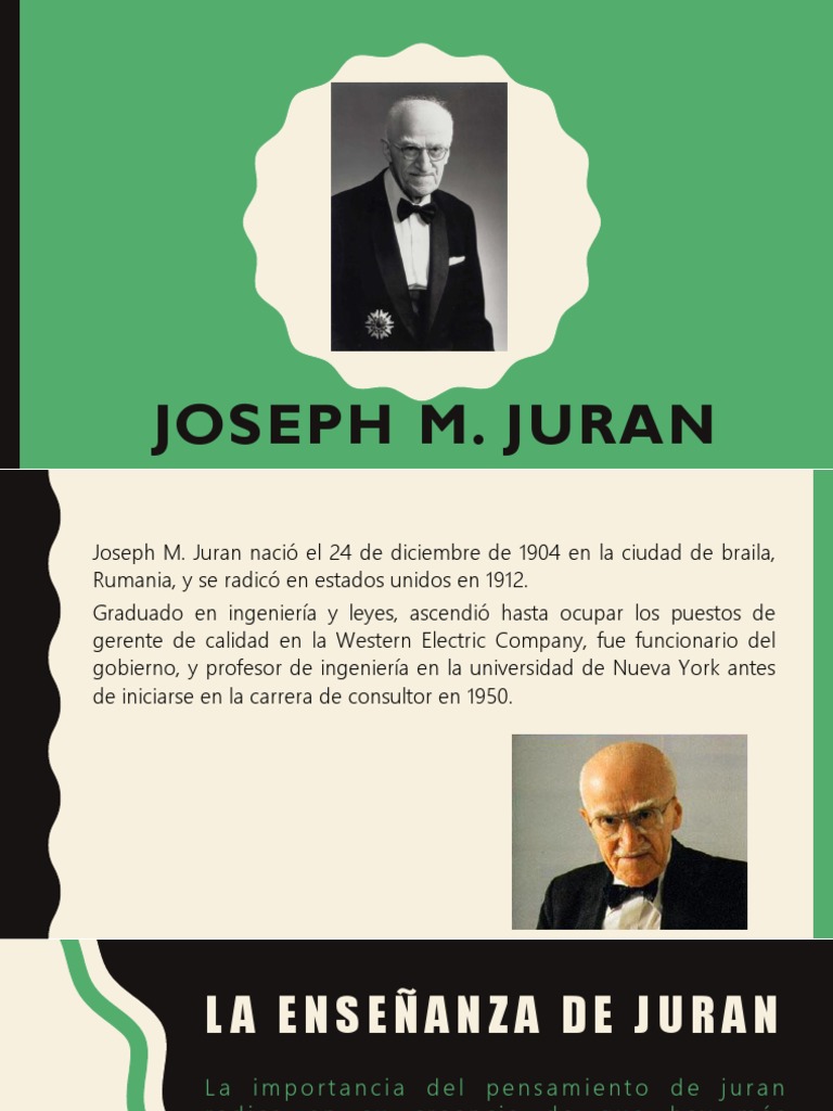 Joseph M Juran | PDF | Calidad (comercial) | Cognición