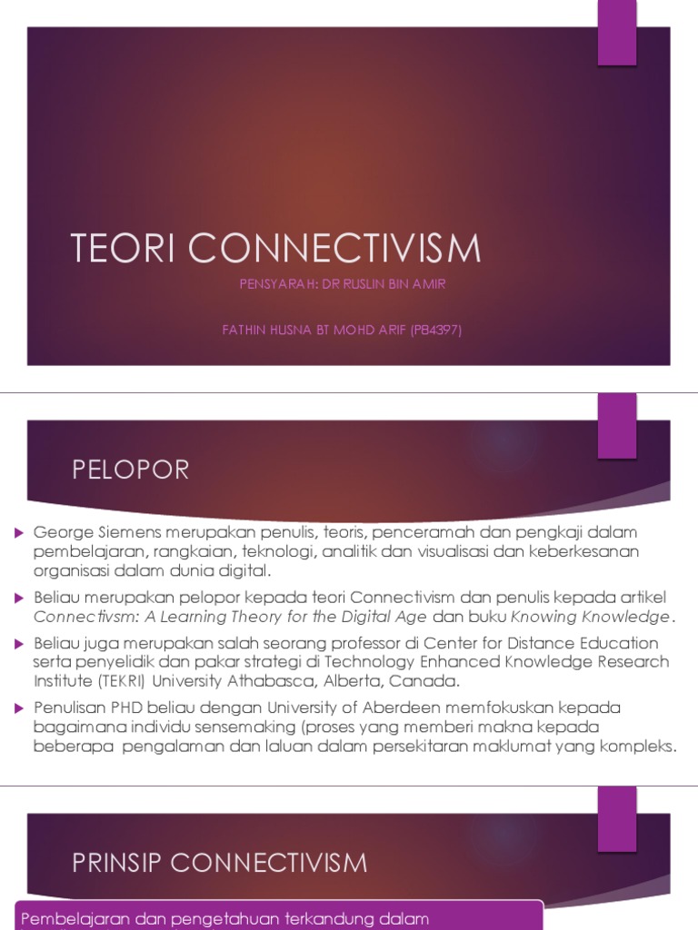 Teori Connectivism | PDF