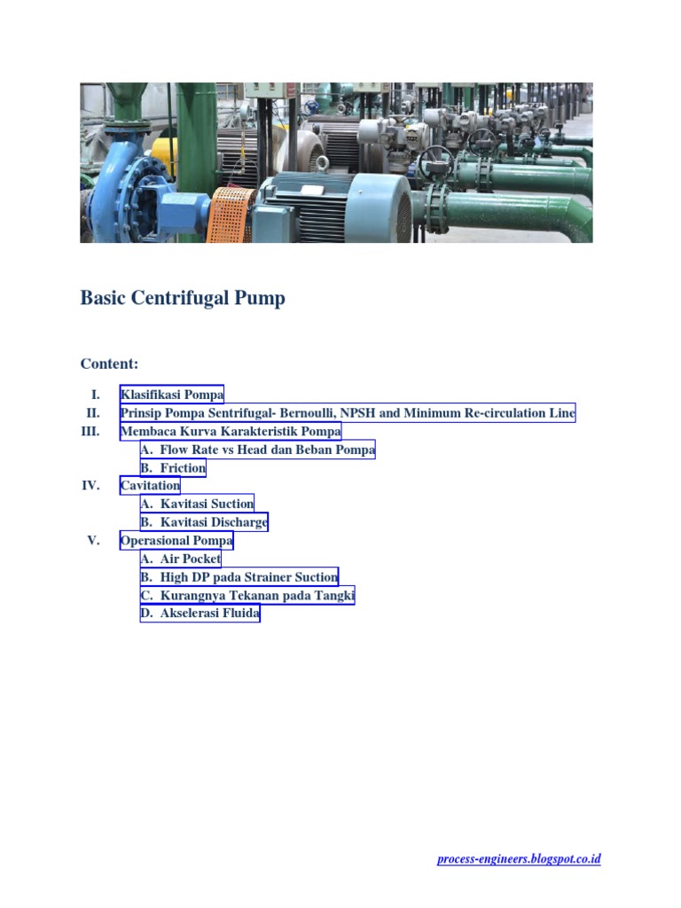 Memahami Discharge Pompa Sentrifugal | PDF | Komputer | Teknologi ...