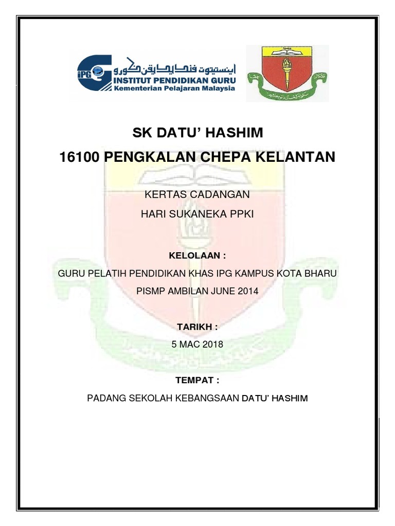 Sukaneka Khas PPKI SK Datu' Hashim | PDF