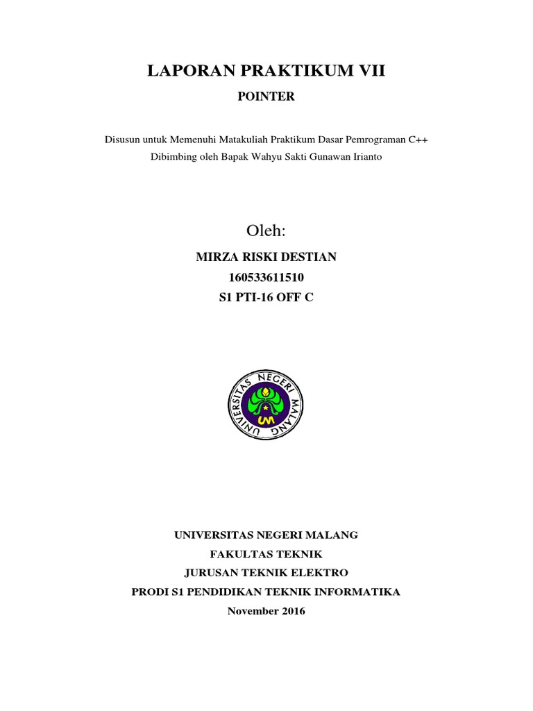 Laporan Modul 7 Pointer DPK UM | PDF