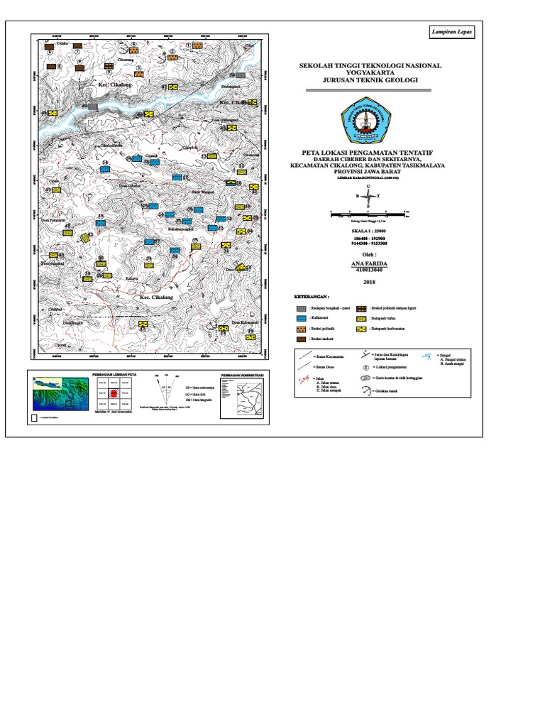 6.peta Lokasi Pengamatan | PDF