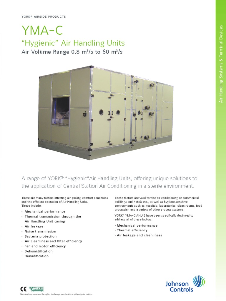 Hygienic AHU PDF | PDF | Mechanical Engineering | Applied And ...