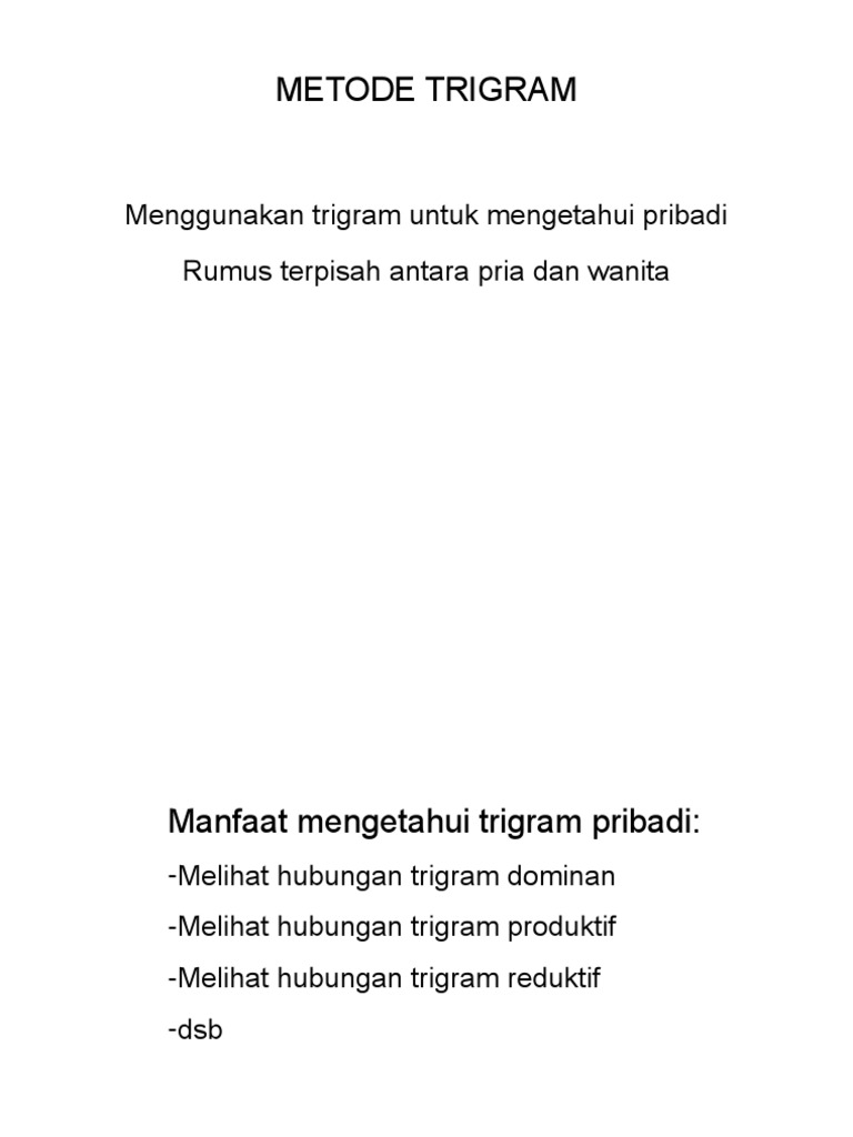 3 17 Menghitung Trigram | PDF | Griya & Taman