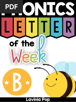 Free Back To School Alphabet Phonics Letter Of The Week B FREE Back To