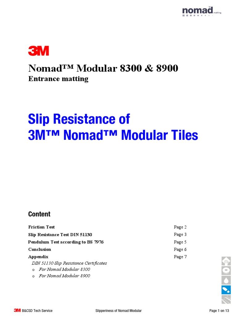 3m Nomad Modular Entrance Matting 8300 & 8900 Resistance Modular | PDF ...
