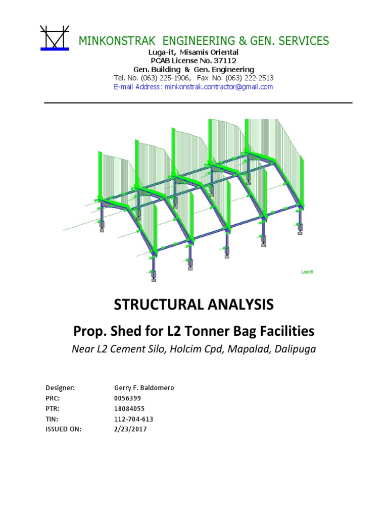 Structural Analysis Front Page | PDF