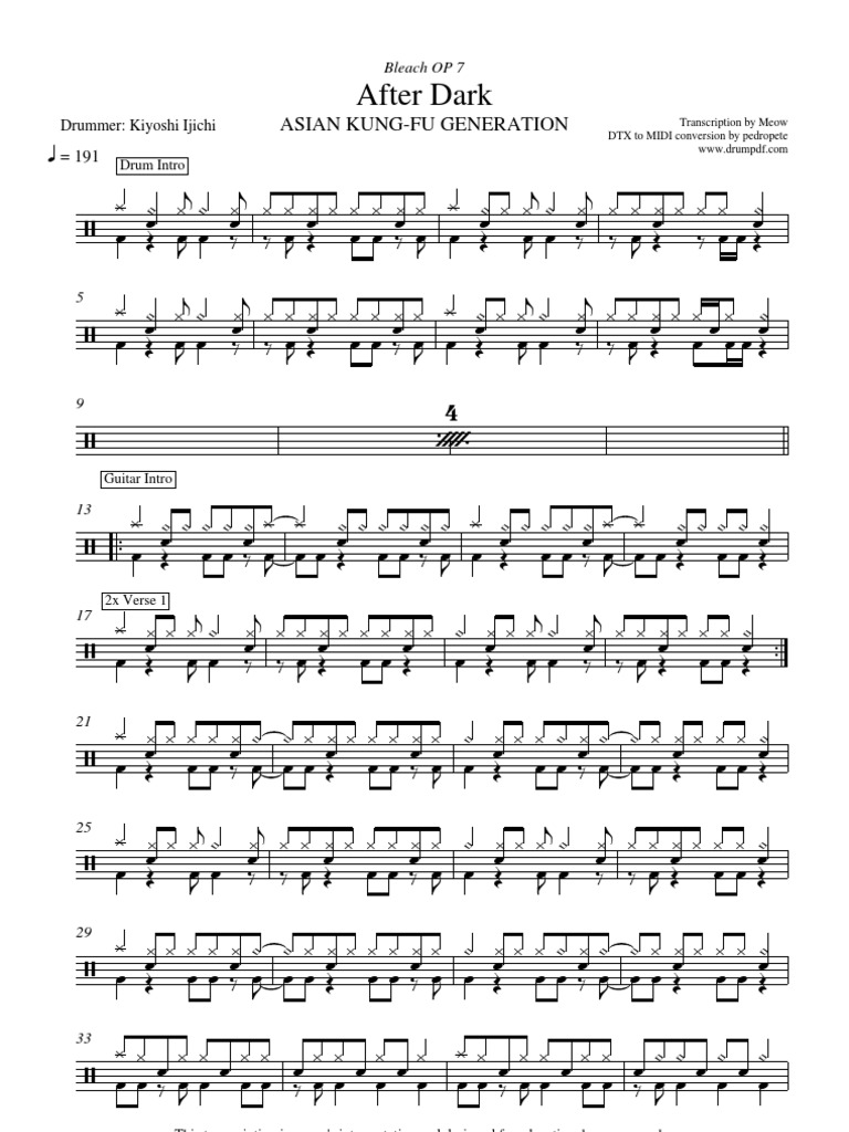 Asian Kung Fu Generation After Dark | PDF | Leisure