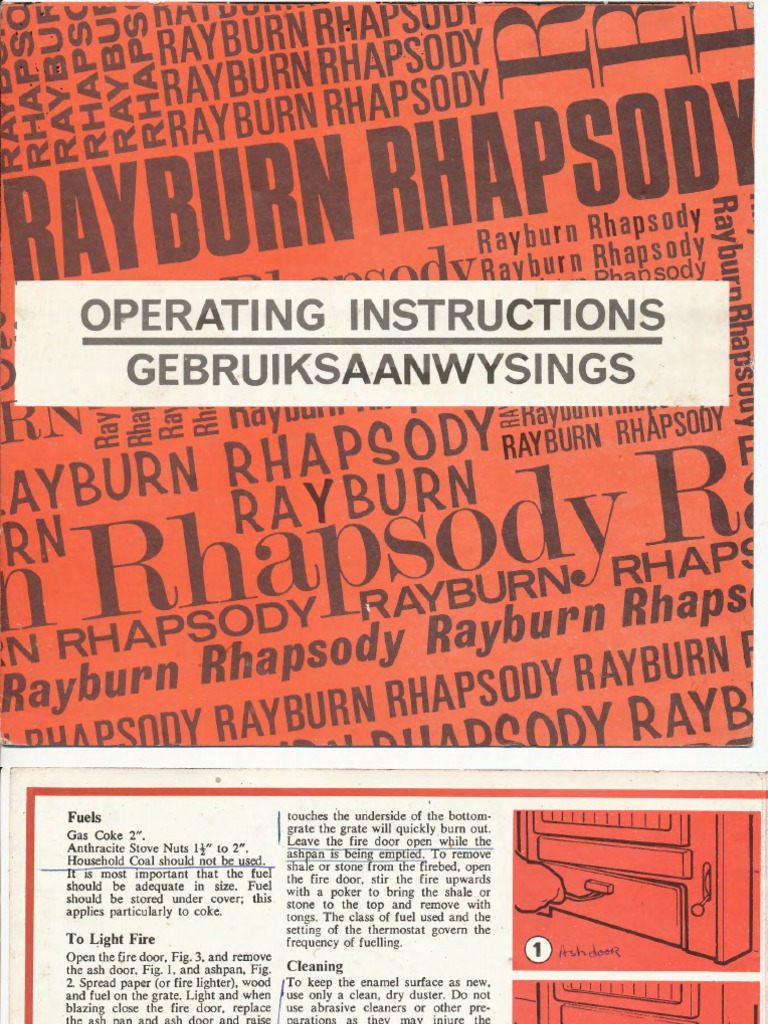 Rayburn Rhapsody No. 1 - User Instructions | PDF