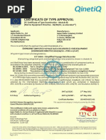 Qinetiq: Certificate of Type Approval | PDF | Electrical Engineering