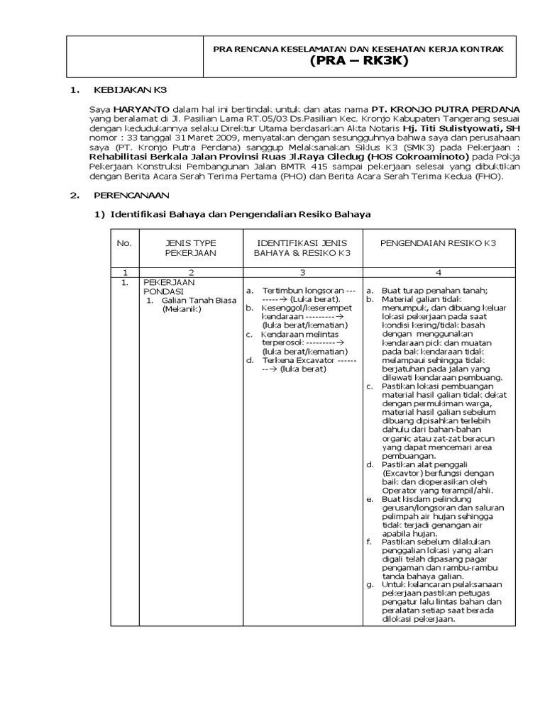 Pra Rk3k Bangunan | PDF
