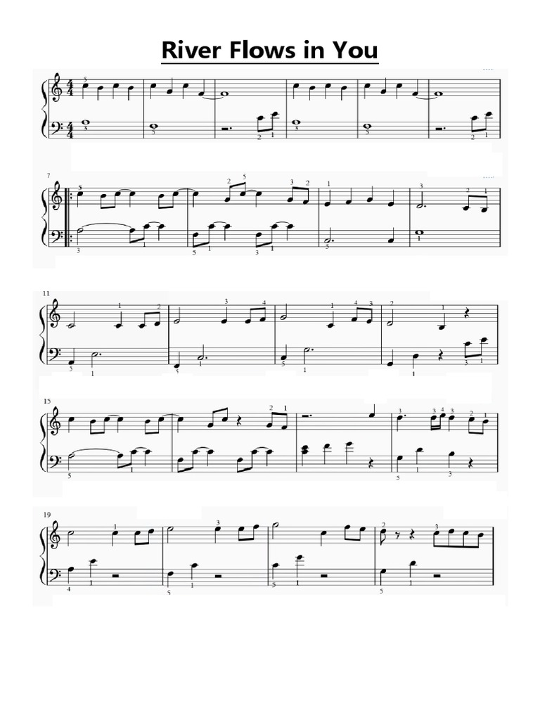 River Flows in You | PDF