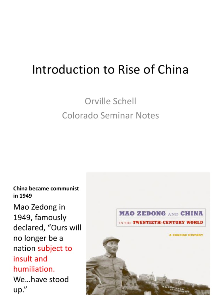 Rise of China: From Mao's Communist Revolution to an Emerging Global ...