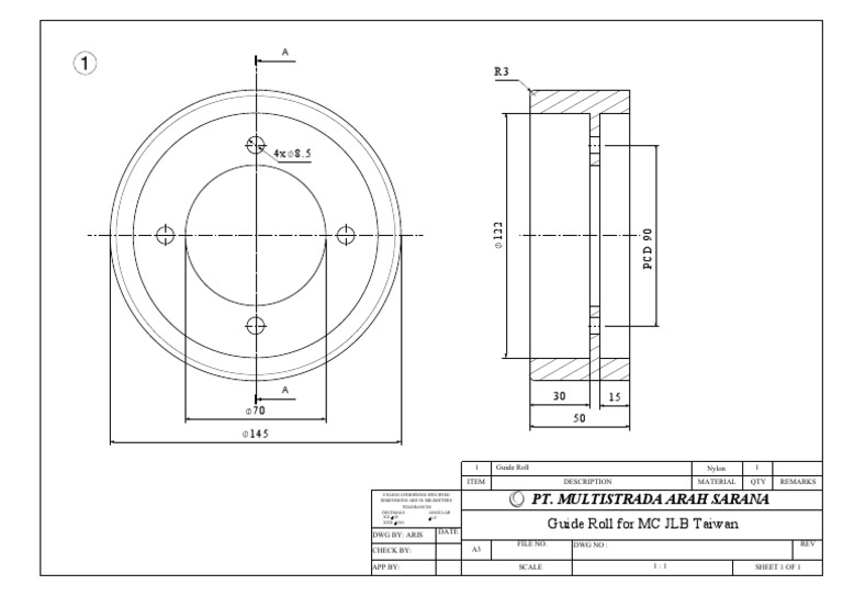 Pt. Multistrada Arah Sarana: Guide Roll For MC JLB Taiwan | PDF