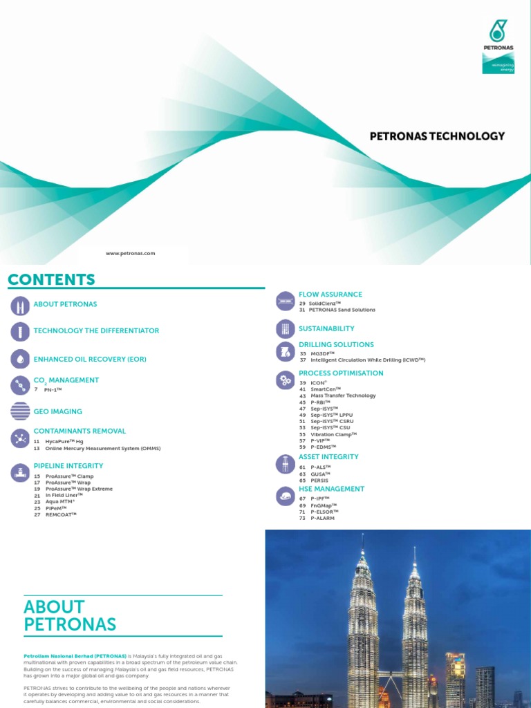 PETRONAS Technology | Enhanced Oil Recovery | Pipeline Transport