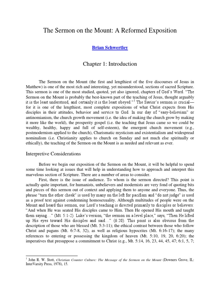 The Sermon On The Mount Book PDF | PDF | Sermon On The Mount | Ministry ...