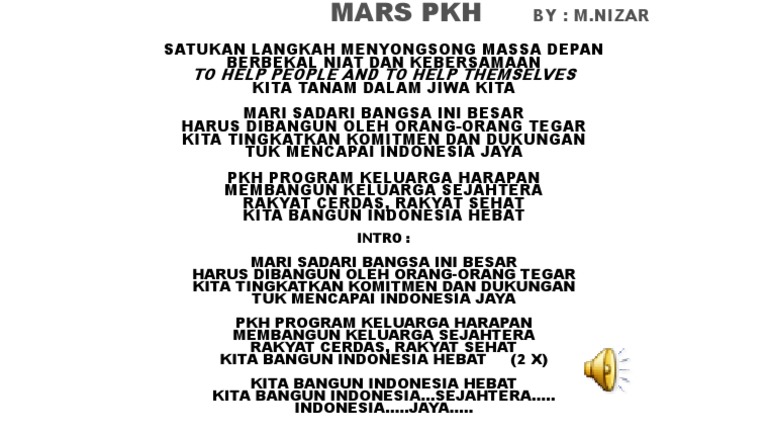 Mars PKH Lirik | PDF