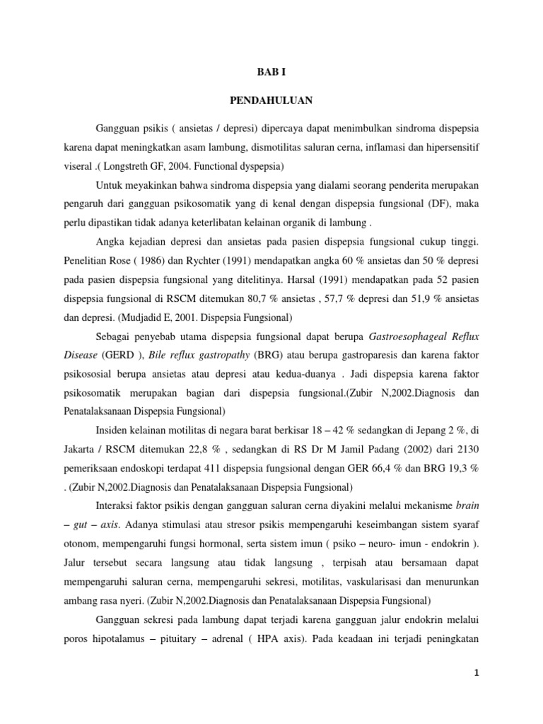 Rizky Syarif Lubis 03012237 Refrat Psikoterapi Peny. Lambung | PDF