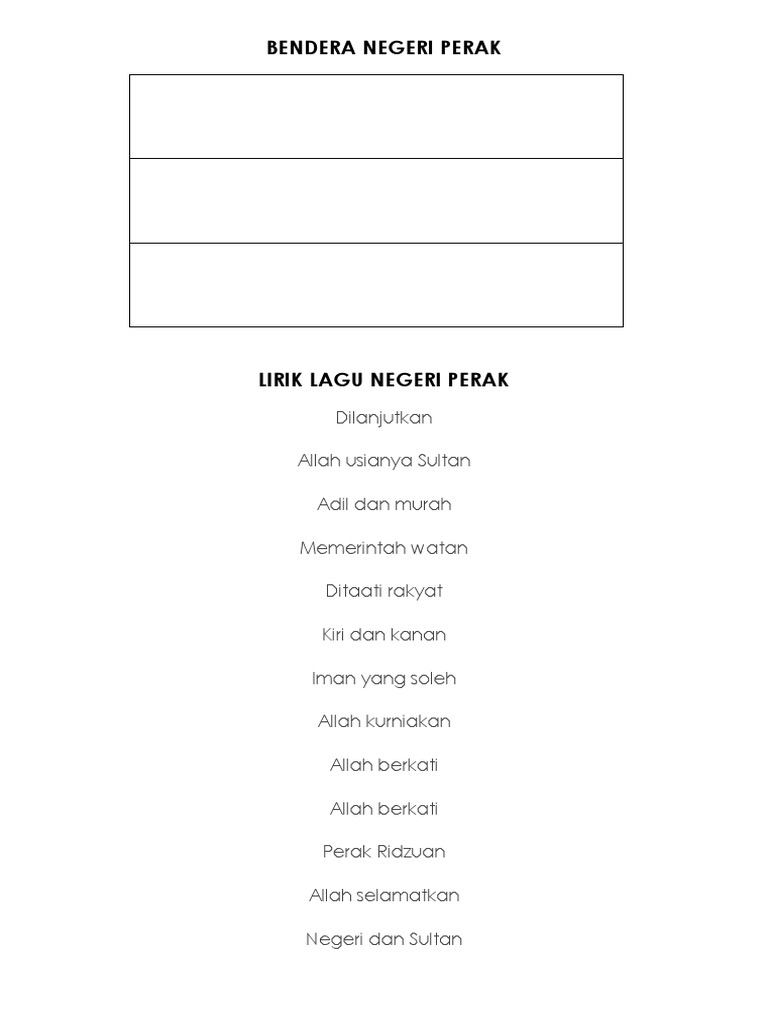 Bendera Negeri Perak | PDF