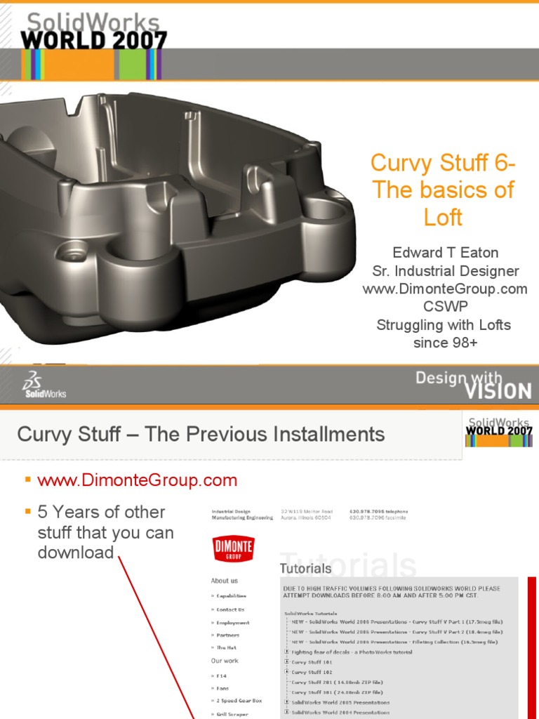 Understanding Curvy Lofts in CAD | PDF | Tangent | Geometry