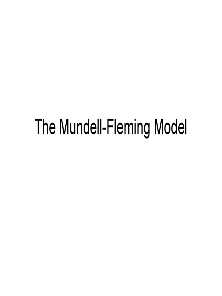 L02 - Mundell Fleming Model | PDF | Fixed Exchange Rate System ...