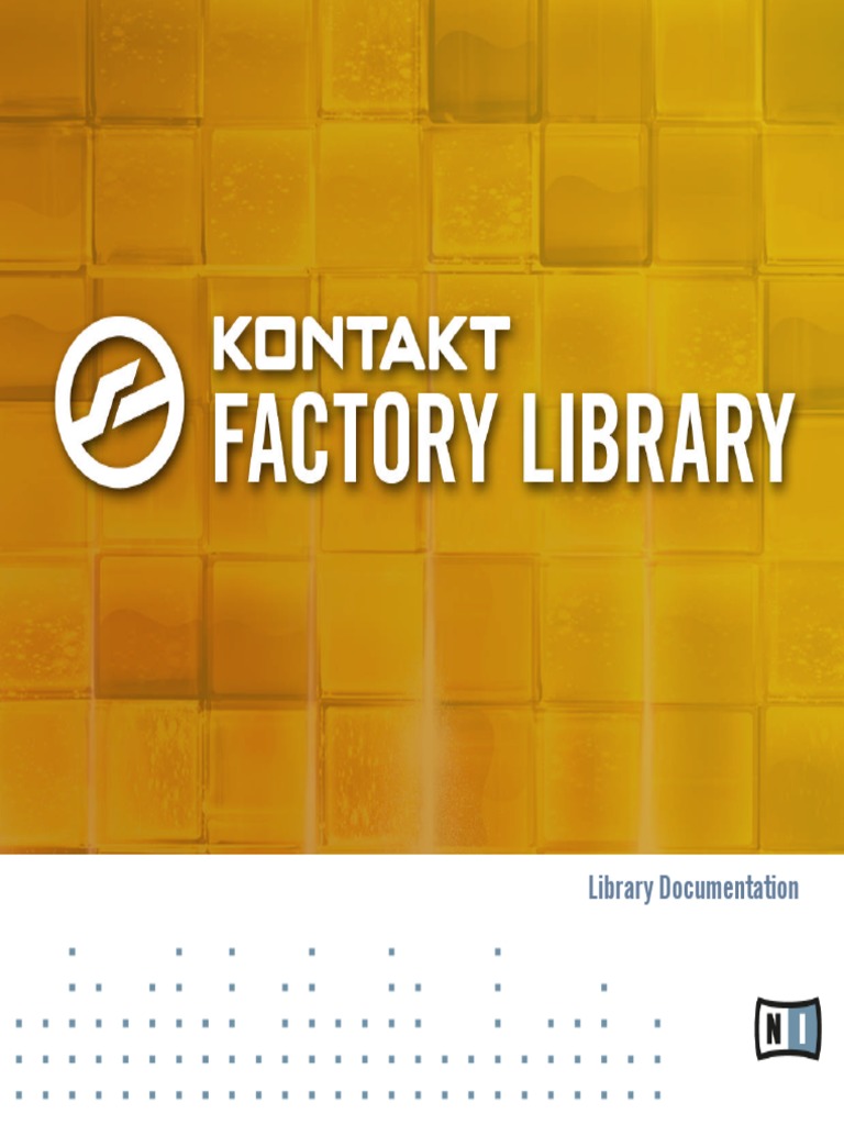 Kontakt Factory Library Manual English | PDF | Synthesizer | Piano
